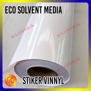 Jual Stiker vinyl Ritrama / Vinnyl Eco Solvent / putih polos L = 105 cm ...