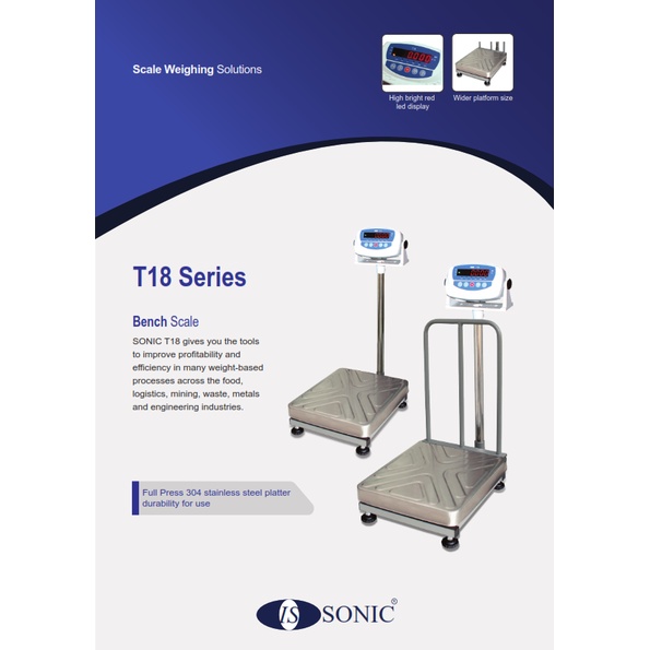 Jual timbangan digital benchscale Sonic T18 cap 150KG timbangan barang Indonesia|Shopee Indonesia