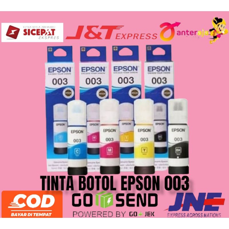Jual Paket 1 Set Epson 003 For Ink Printer L1110 L3110 L3150 Original ...
