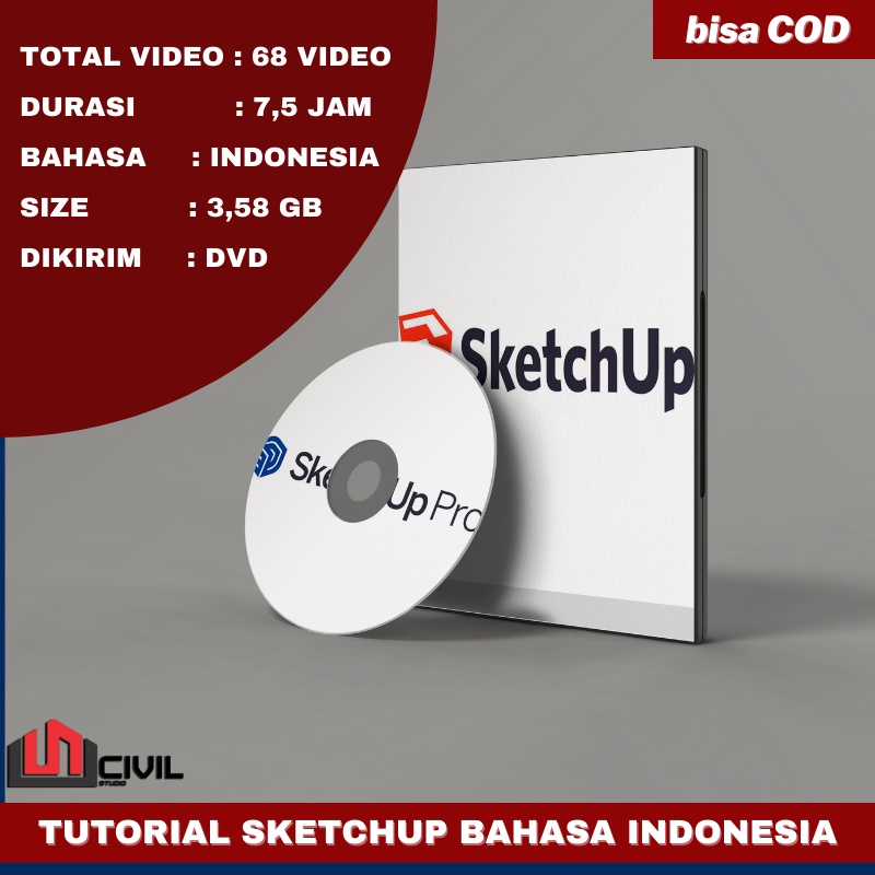 Jual ( DVD ) Tutorial Desain Rumah SKETCHUP Bahasa Indonesia | Shopee ...