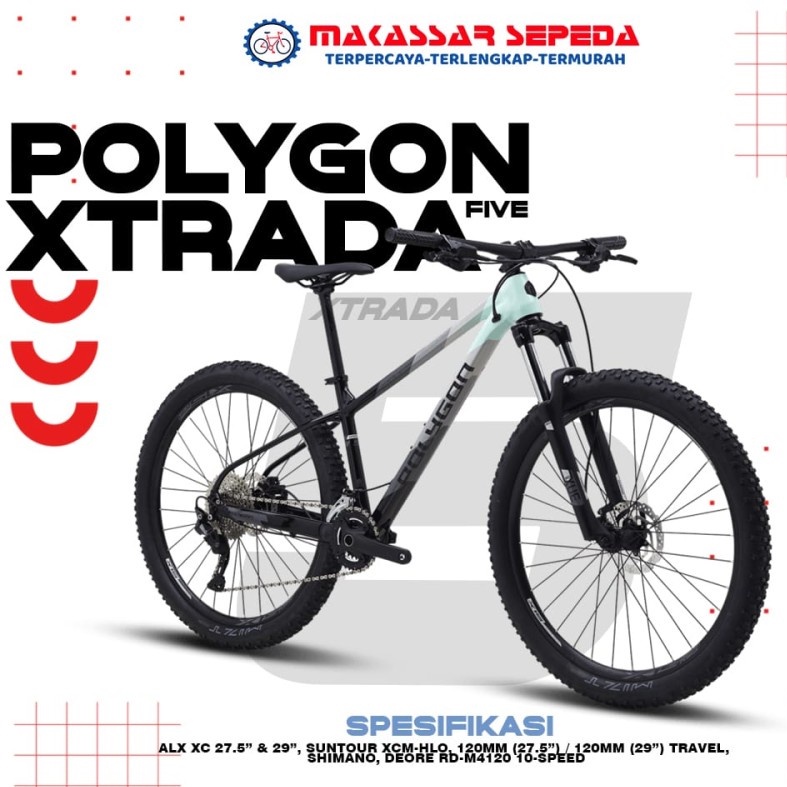 Jual SEPEDA MTB POLYGON XTRADA 5 2X10 SPEED HYDRAULIC DISCBRAKE | Shopee Indonesia