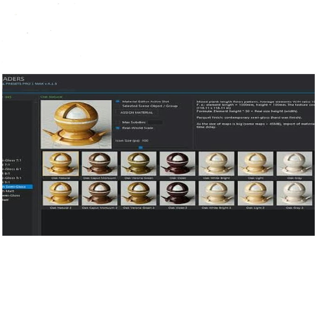 Jual Sigershaders V-Ray Material Presets Pro v4.1.6 for 3ds Max 2013 ...