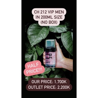 Jual Original CH 212 VIP MEN 200ML | Shopee Indonesia