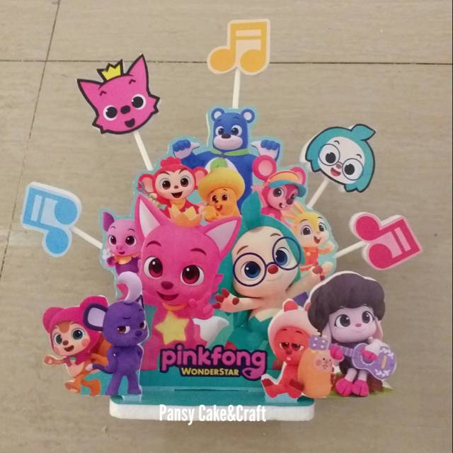 Jual Cake topper Hogi / Pinkfong Wonderstar Indonesia|Shopee Indonesia