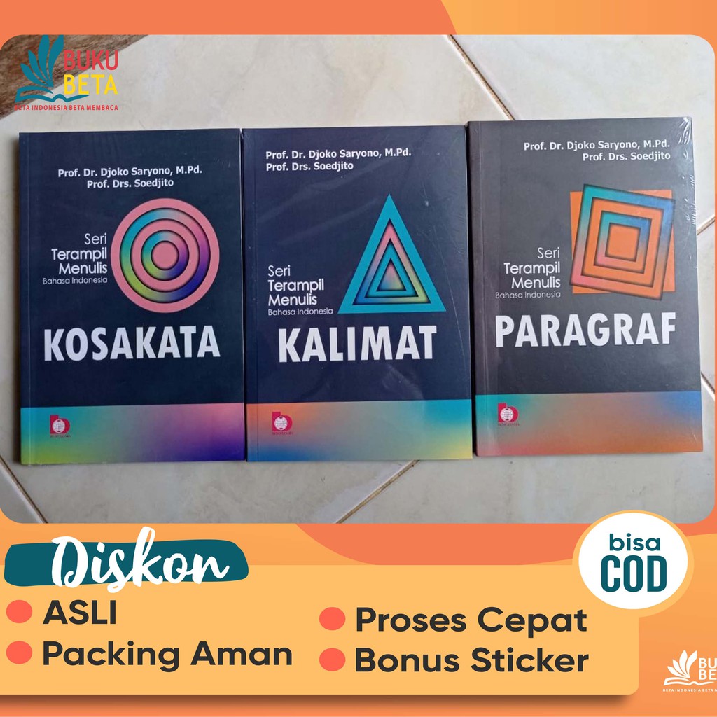 Jual Paket Buku Seri Terampil Menulis Kosakata, Kalimat, Paragraf - Djoko Saryono Indonesia ...