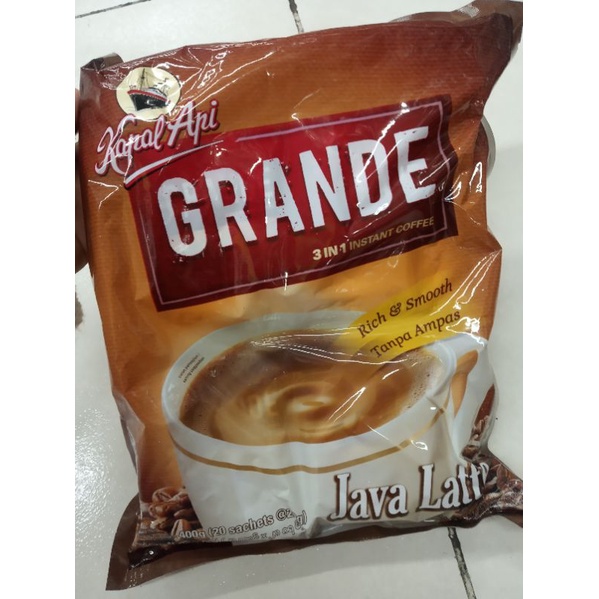 Jual kapal api grande java latte 20s 20g | Shopee Indonesia