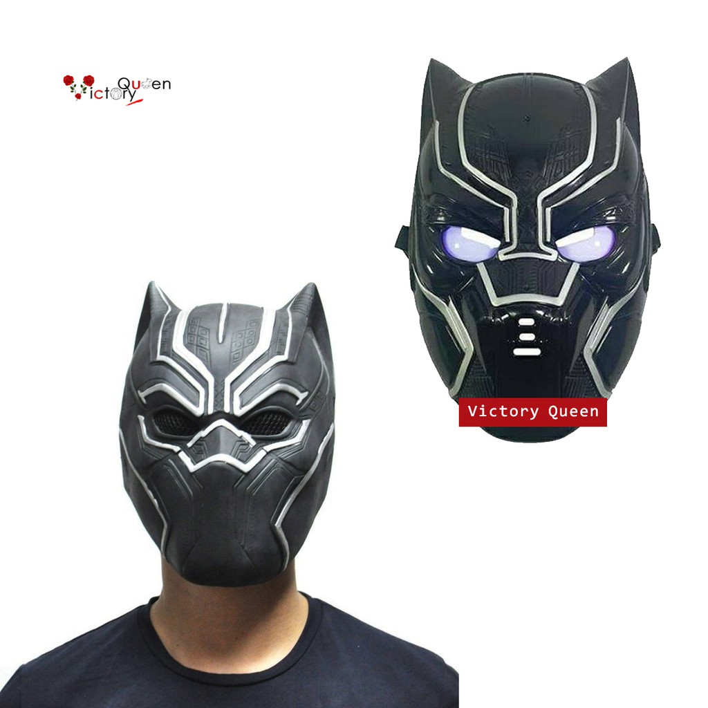 Jual Topeng Black Panther - Mask LED Mask Menyala Avengers Pretend Play Kostum Super Hero Bagus ...