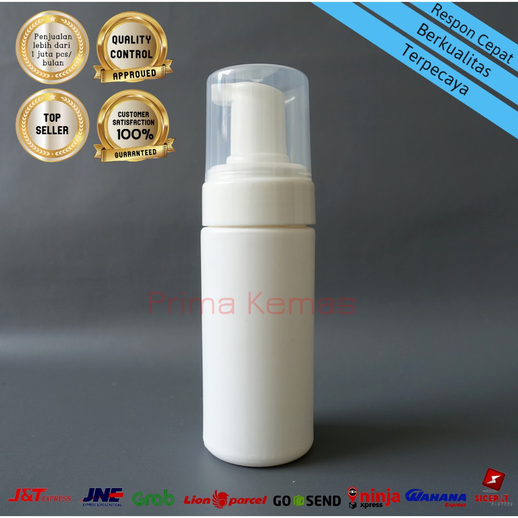 Jual Botol Foamer 100 ml White - botol busa - botol sabun - botol kosmetik | Shopee Indonesia