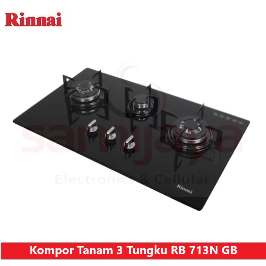 Jual KOMPOR TANAM RINNAI 3 TUNGKU RB-713NGB / RB 713N GB | Shopee Indonesia