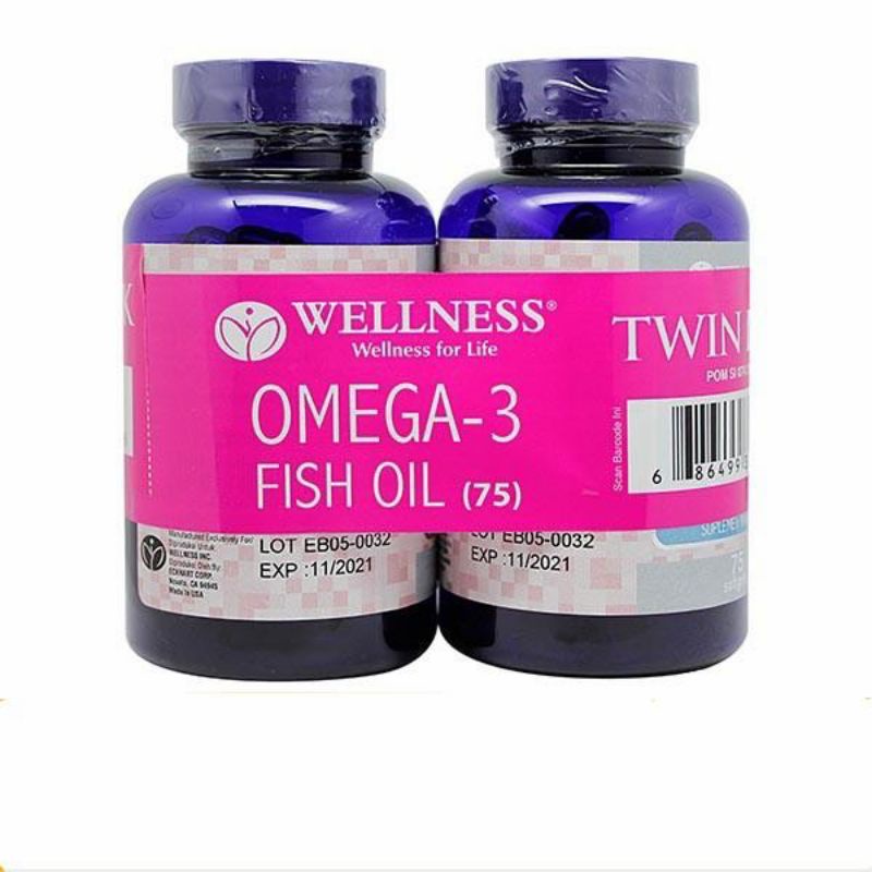 Jual Wellness Omega-3 Isi 75 Tablet (BUY 1 GET 1 FREE) | Shopee Indonesia
