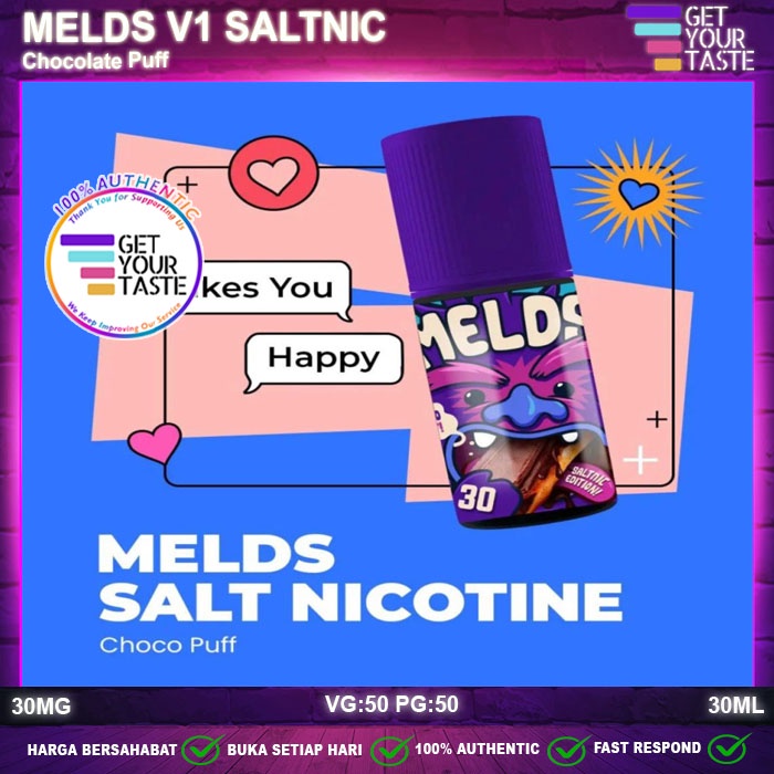 Jual Liquid Melds V1 Choco Puff Salt Nic 30ML by Union Labs x Steve ...