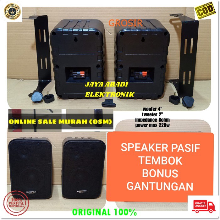 Jual ORIGINAL SPEAKER GANTUNG SPK DINDING SPEAKER TEMBOK PASIF PASSIVE ...