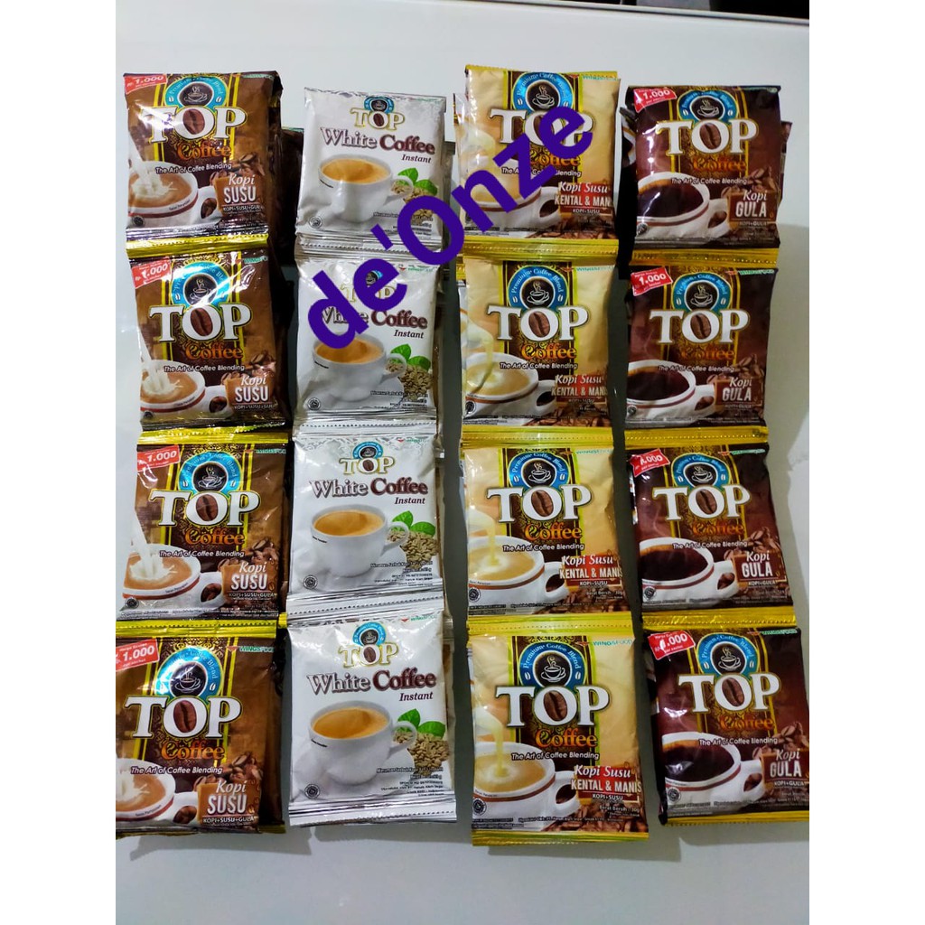 Jual Top Coffee Kopi Susu/Kopi Gula/White Coffee/Kopi Susu Kental Manis ...