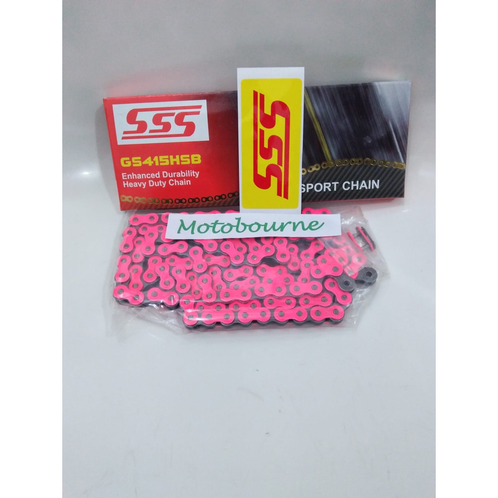 Jual Rantai sss 415 130 HSB warna merah pink rantai tipis SSS Original ...