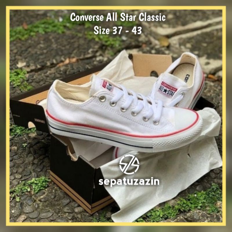 Jual Sepatu Converse All Star Sneakers Wanita Pria Putih - Sepatu ...