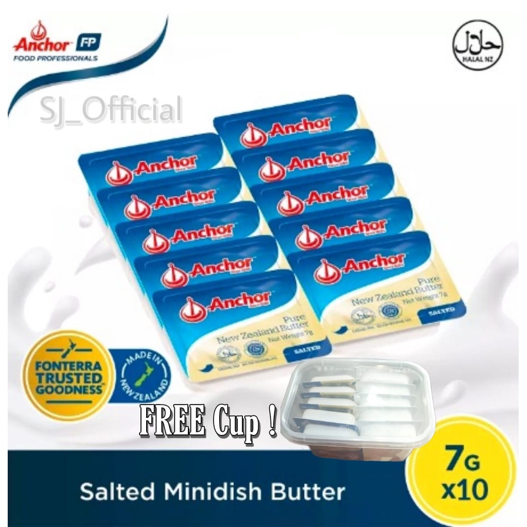 Jual Butter Anchor MINI DISH 7gr x 10pcs - FREE Cup Container - PREMIUM ...