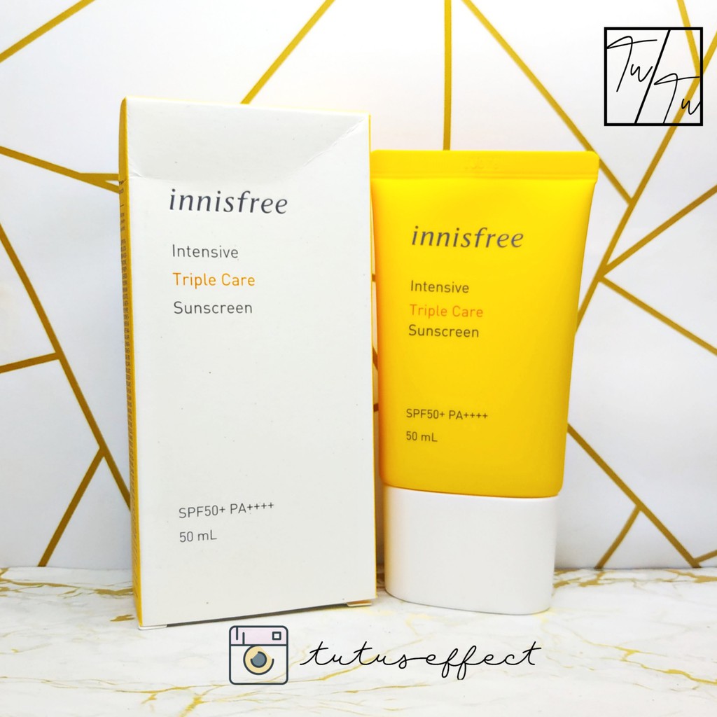 Jual INNISFREE Intensive Triple Care Sunscreen SPF50+ PA++++ 50ml Indonesia|Shopee Indonesia