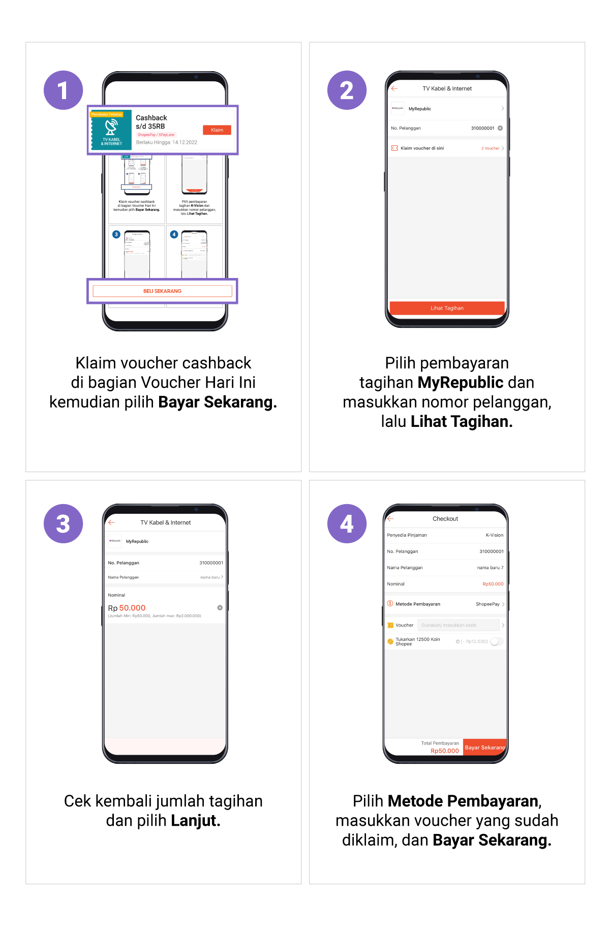 Bayar Tagihan MyRepublic Kamu & Dapatkan Cashback s/d 35RB
