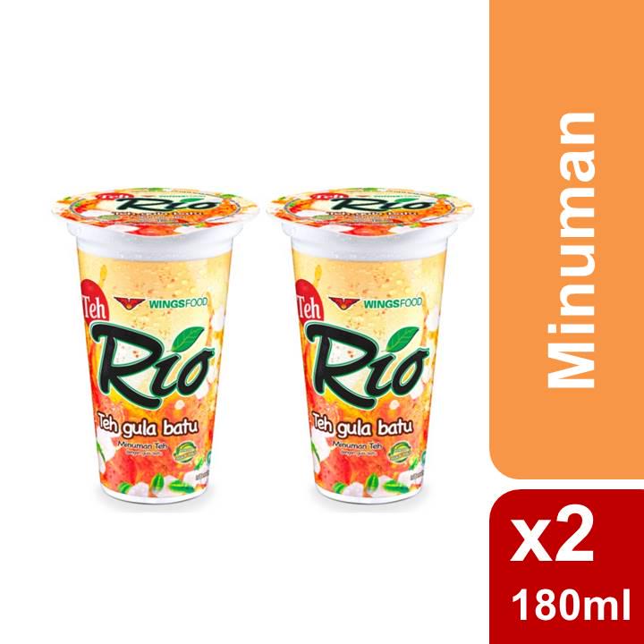 Jual Teh Rio Gula Batu 2 x 180 mL | Shopee Indonesia
