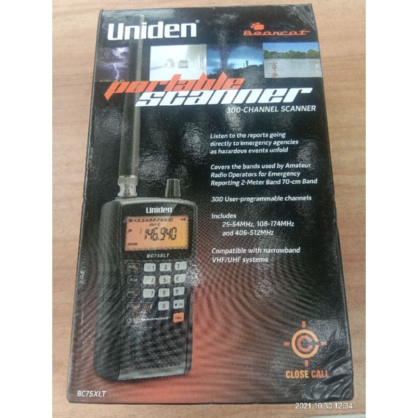 Jual Uniden BC75XLT Bearcat Scanner Radio | Shopee Indonesia