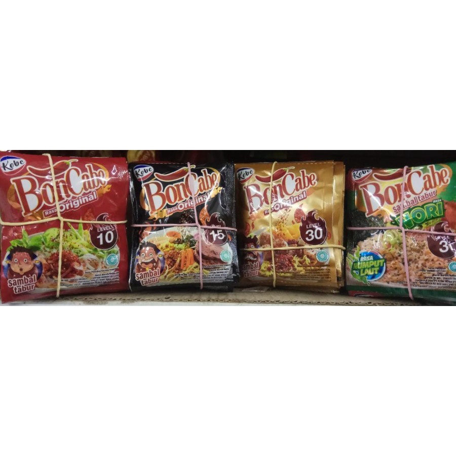 Jual Kobe Bon Cabe Sachet 4 - 6 gr Renceng isi 12 - banyak level ...