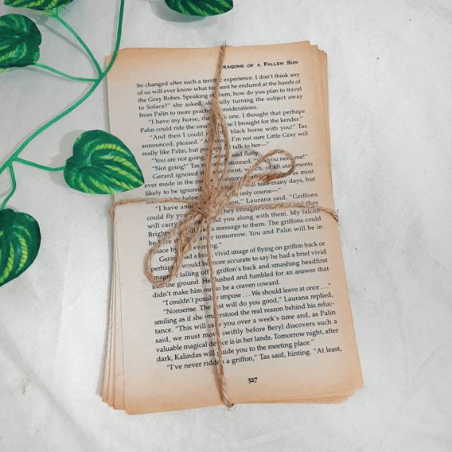 Jual Vintage Old Paper Bundle Set English Book Version for Journaling ...