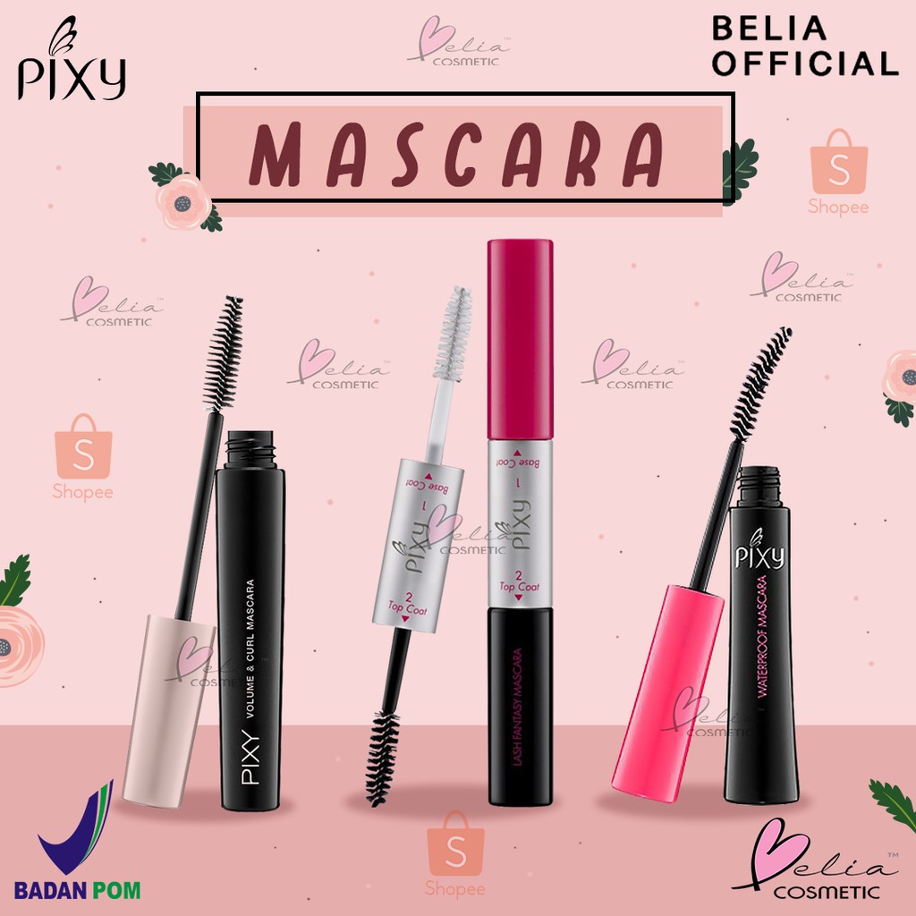 BELIA Pixy Waterproof Mascara 7 mL | Lash Fantasy Mascara 12 mL ...