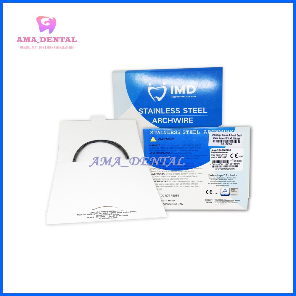 Jual 10 pcs kawat behel gigi ss stainless steel ortho wire niti reguler ...