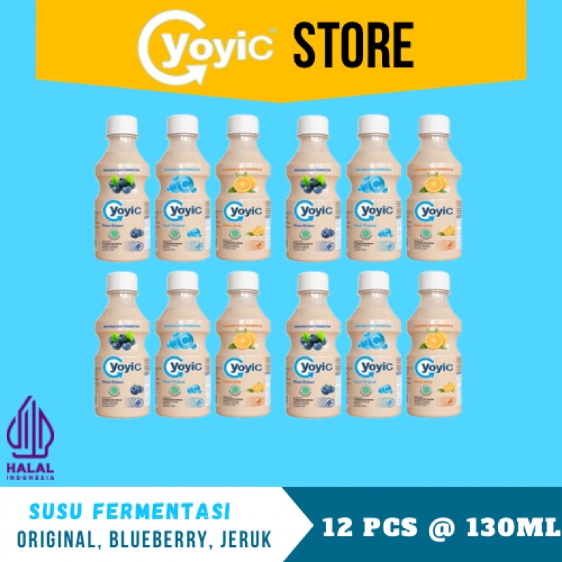 Jual Yoyic 12 Botol Minuman Susu Fermentasi 130ml | Shopee Indonesia