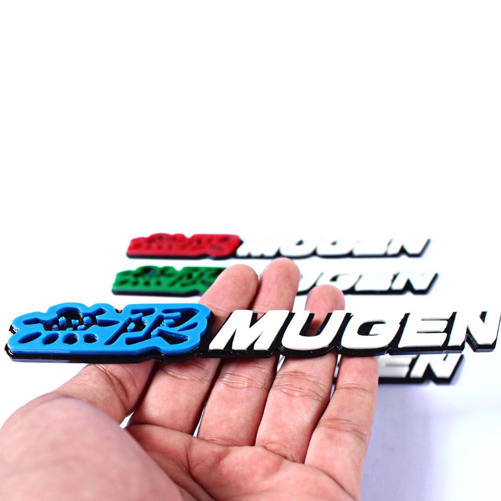 Jual Emblem 3D Mugen Logo Mugen Murah Kuning Hijau Biru Orange Barang ...