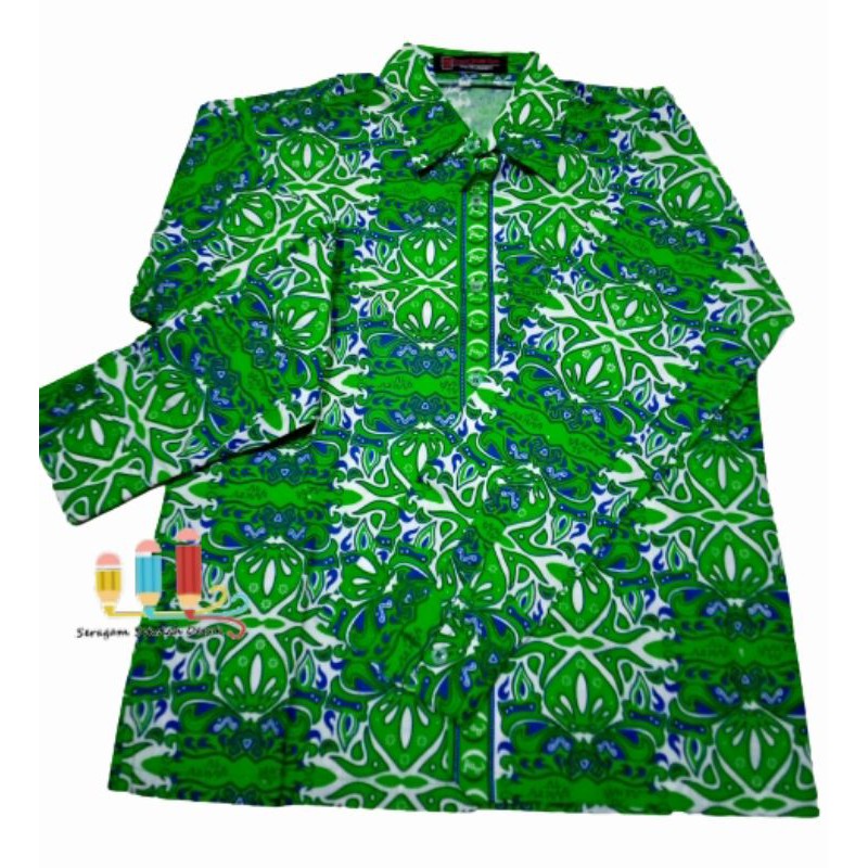 Baju Batik PUTRI/Lengan Panjang SDI Al Azhar | Shopee Indonesia