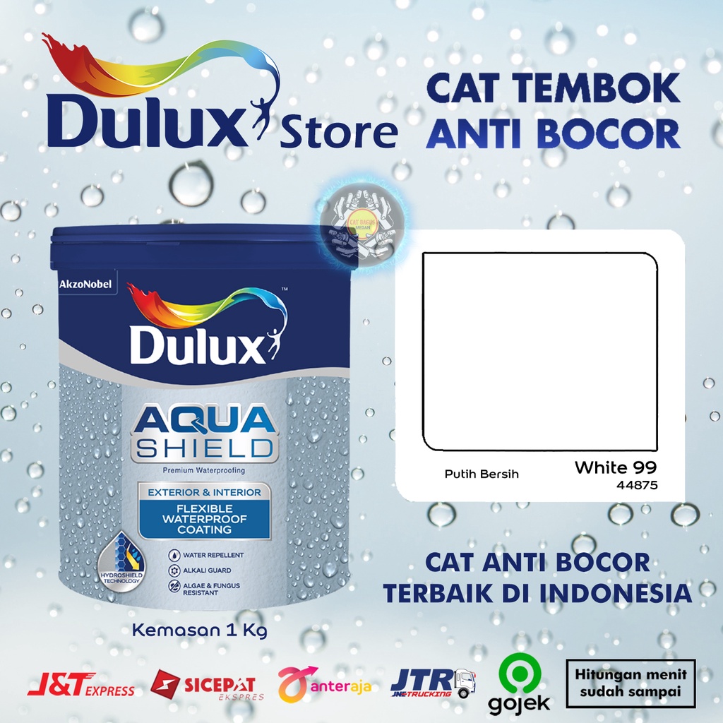 Jual CAT TEMBOK ANTI BOCOR DULUX AQUASHIELD 2X LEBIH KUAT TAHAN CUACA ...
