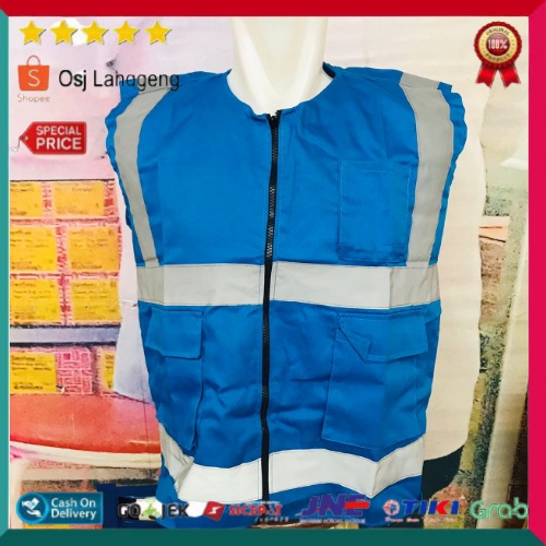 Jual Rompi Safety American Drill Biru Pertamina - Rompi Safety Proyek ...