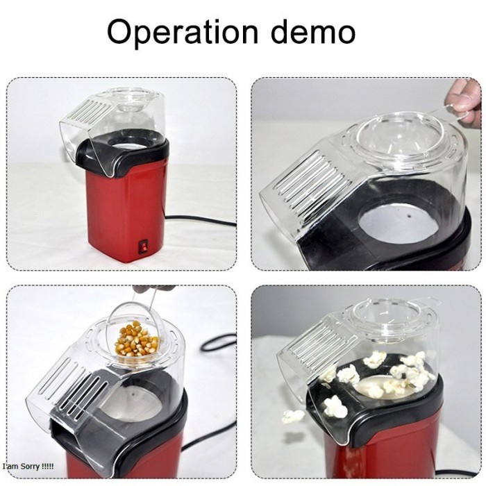 Jual maker-popcorn- mesin pop corn mini alat pembuat popcorn /alat ...