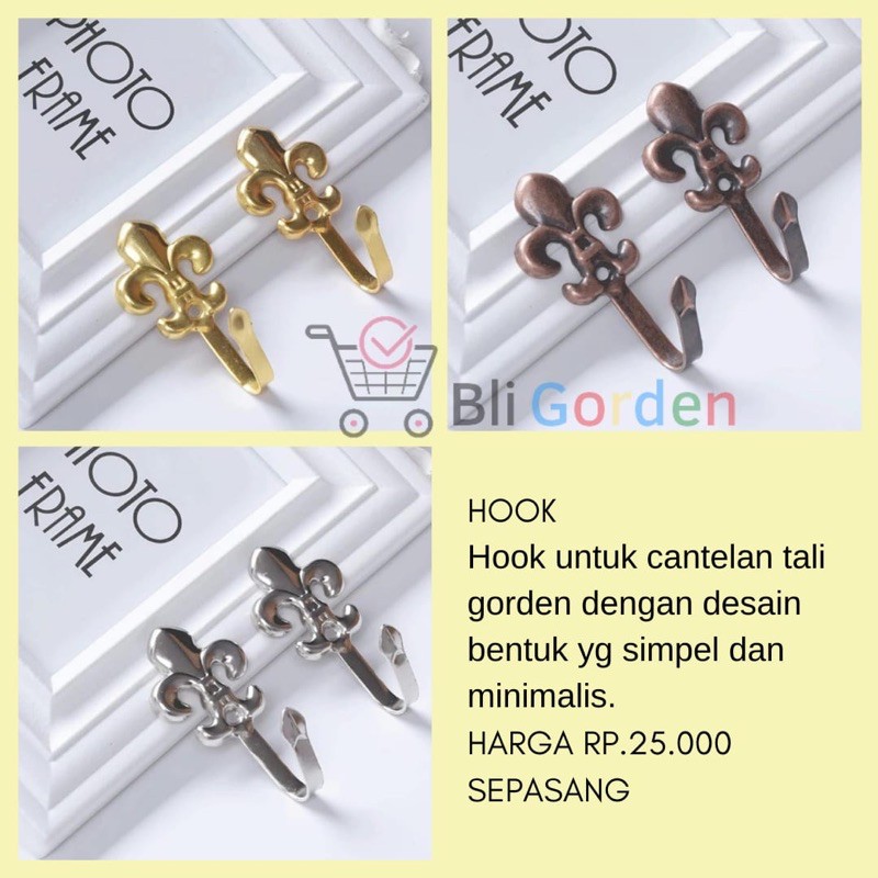 Jual hook besi FE a 1 triisula ( harga sepasang / 2 pcs ) | Shopee ...