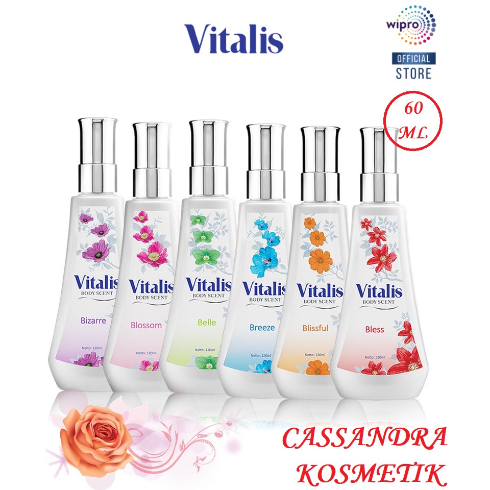 Jual VITALIS PARFUME BODY SCENT 60ML | Shopee Indonesia