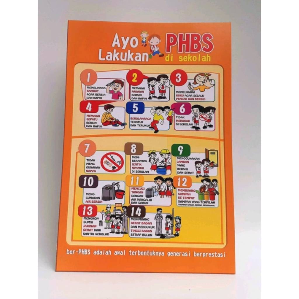 Jual Poster Kesehatan, Poster PHBS di Sekolah | Shopee Indonesia