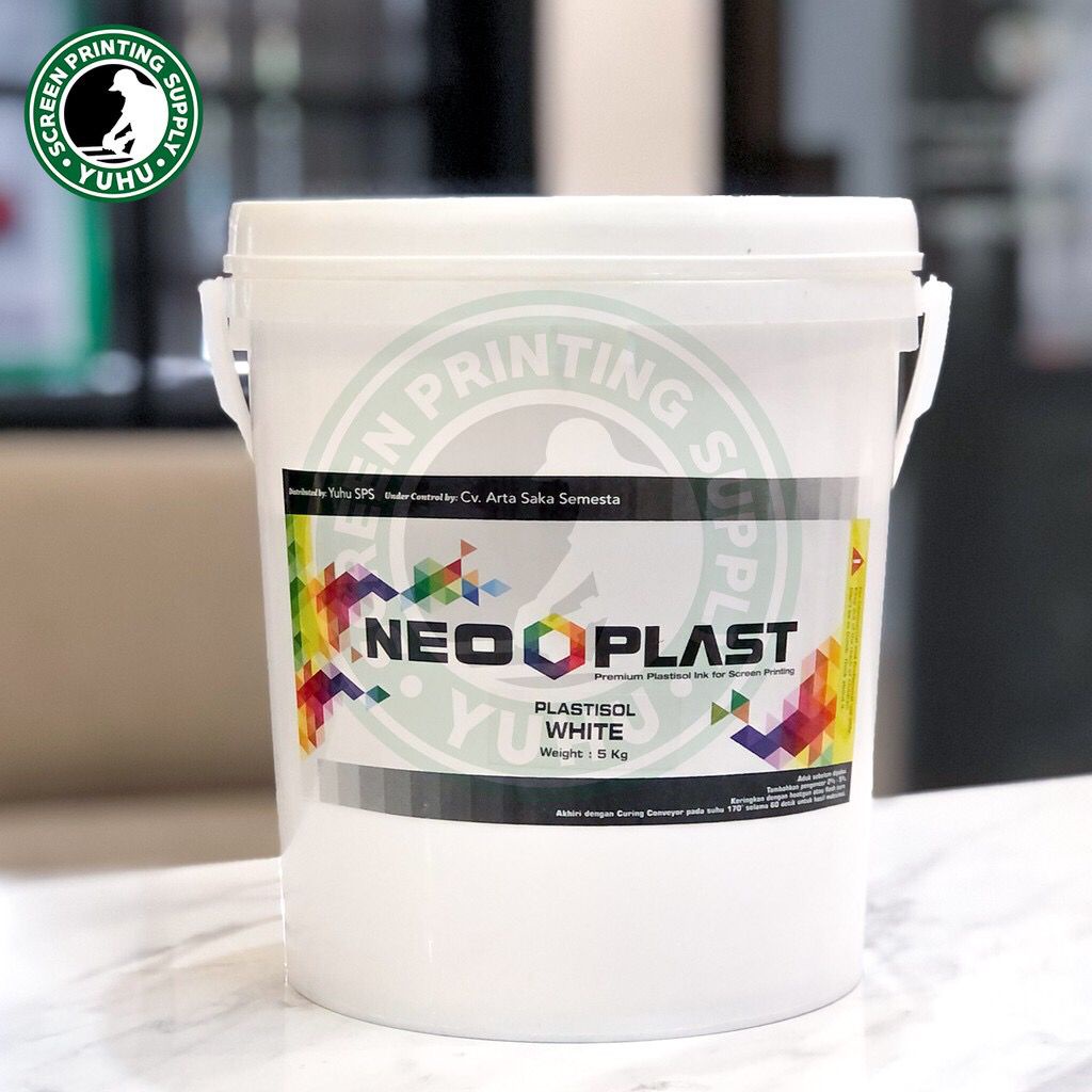 Jual Tinta Plastisol Sablon Kaos Neoplast 5KG ( 5000 gr ) | Shopee ...