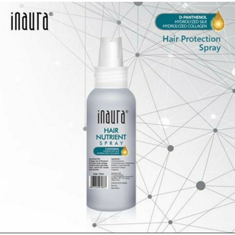 Jual Inaura Hair Nutrient Spray 100ml Vitamin Rambut Serum Catok 100ml ...