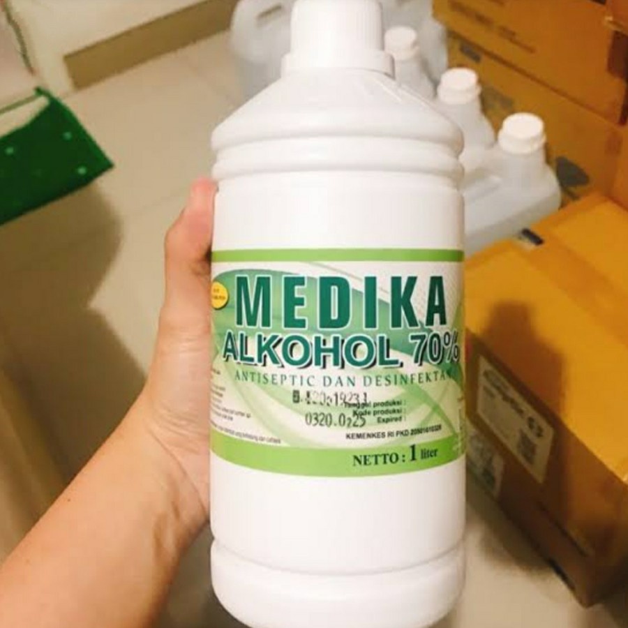 Jual Alkohol MEDIKA 70% ukuran 1 Liter / Food and Medical Grade ...