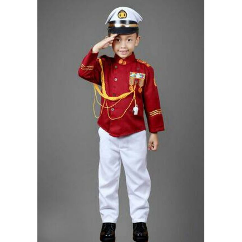 Jual Baju seragam profesi anak AKPOL kostum karnaval profesi akpol ...