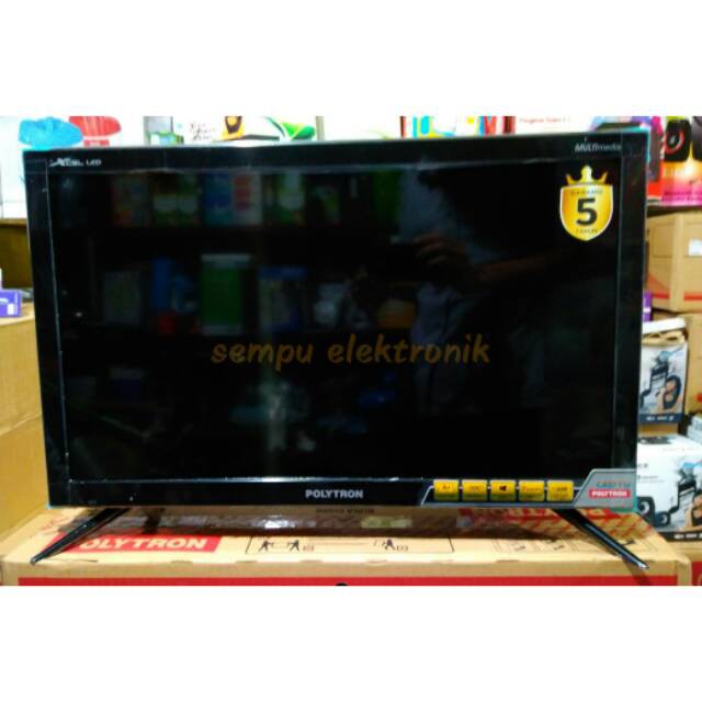 Jual LED TV POLYTRON 24" 24D8511 24 INCH USB MOVIE HD HDMI | Shopee ...