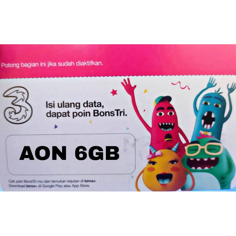 Jual Voucher Three Aon 6gb | Shopee Indonesia