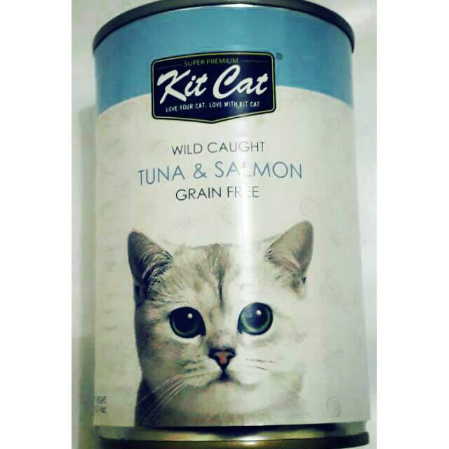 Jual Kit Cat Tuna with Salmon 400gram Makanan Kaleng Kucing Wet Food ...