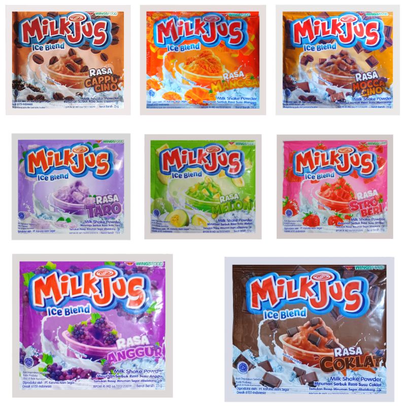 Jual Milk Jus Ice Bland / Milk Shake Powder Sachet 10 x 25gr | Shopee ...