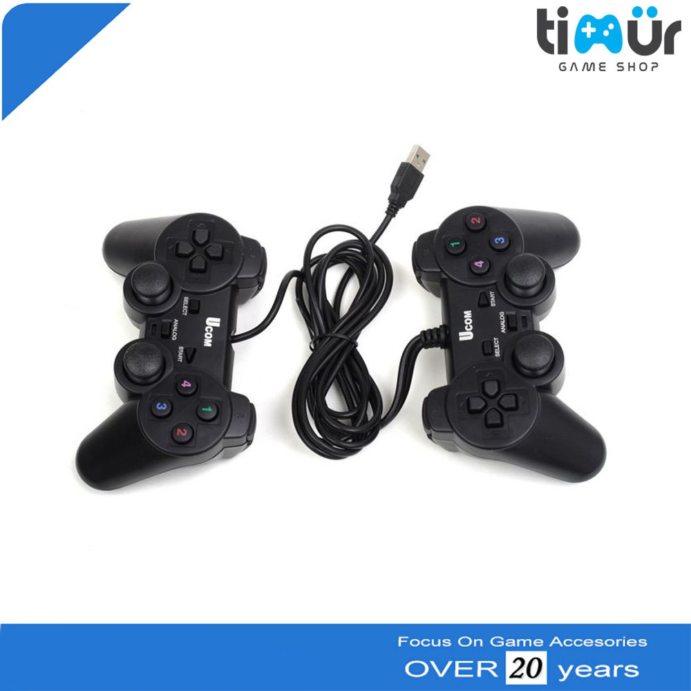 Jual Double Joystick Gamepad USB Stik Stick Dual Shock Komputer PC ...
