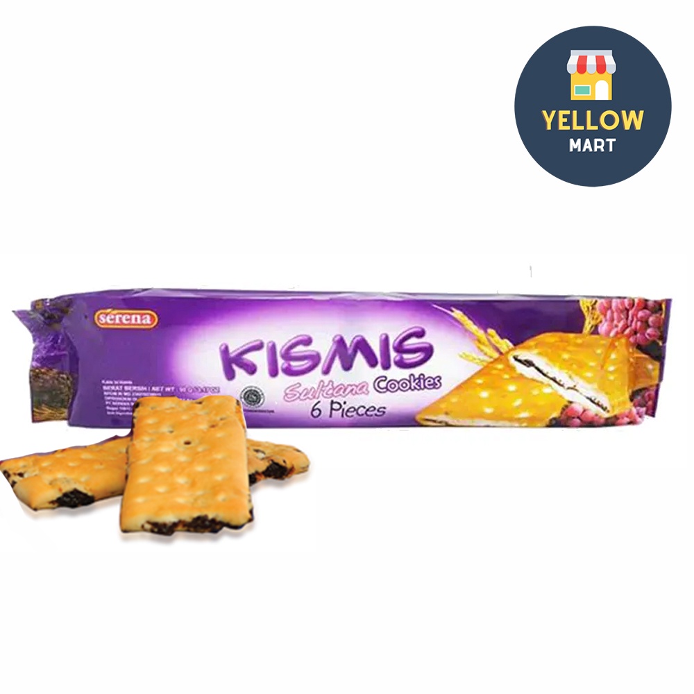 Jual Serena Kismis Sultana Cookies Snack Isi 6 Pcs 90 Gram | Shopee ...