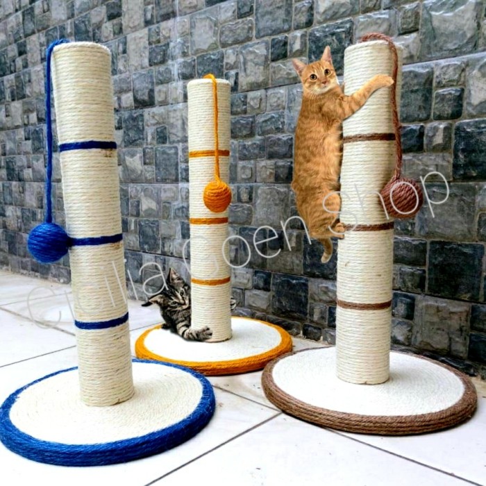Jual CCL35 Cakaran kucing tiang garukan condo cat tree mainan kucing ...