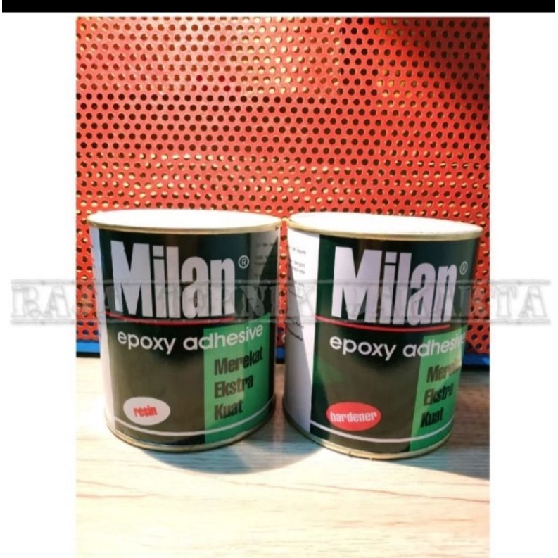 Jual Lem Epoxy Milan Multifungsi Dua Komponen Resin Hardener Kaleng ...