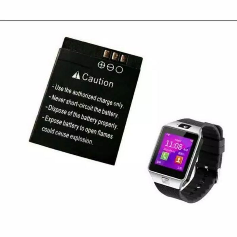 Baterai jam smartwacth android a1 u9 a10 v8 batrai smartphone 380mah ...